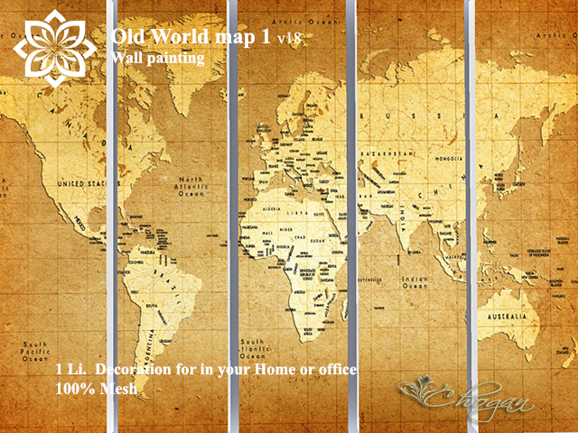 Second Life Marketplace - Cho*= Old World Map 1 C/m v18